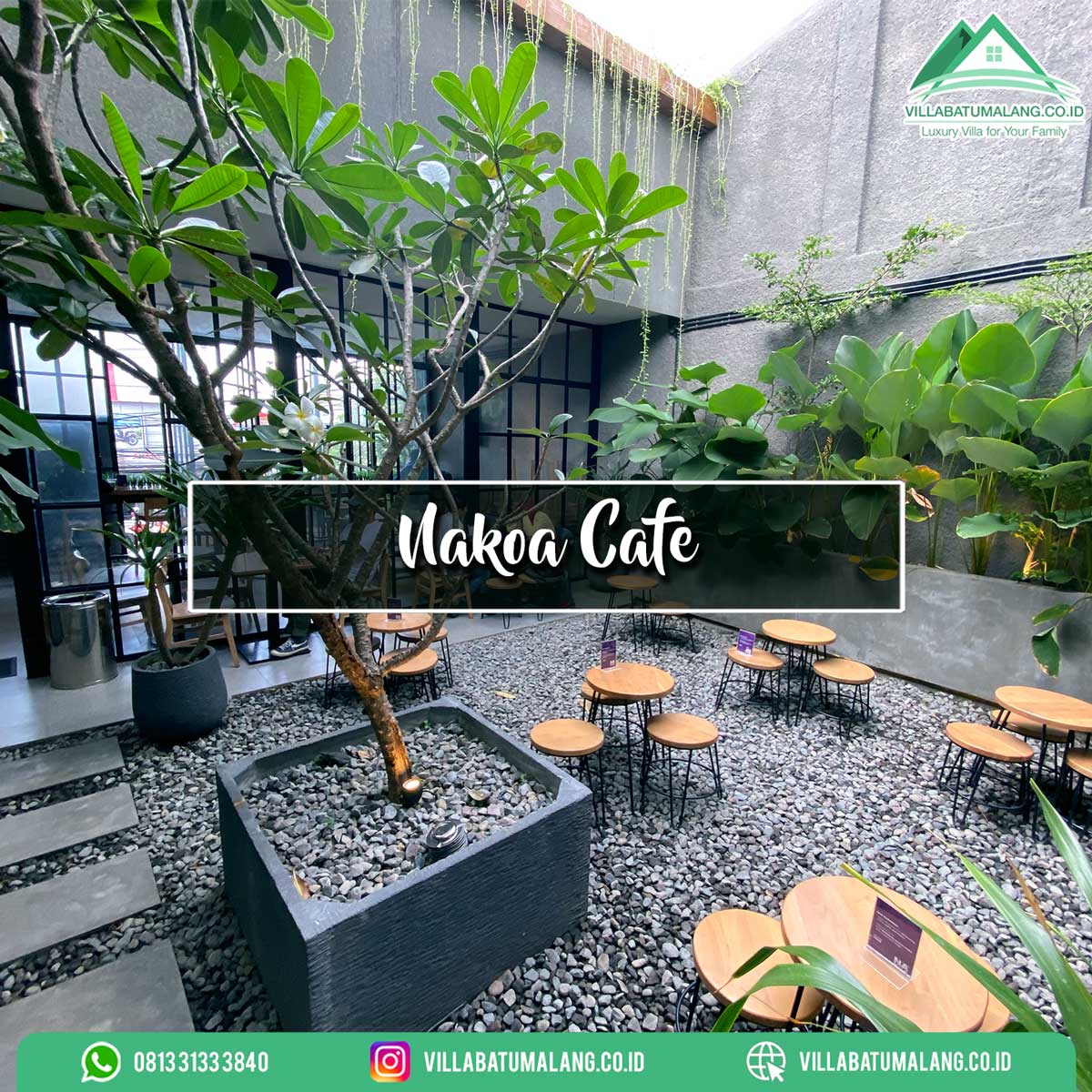 Nakoa Cafe - Sewa Villa Batu Malang Murah - Villa Batu Malang