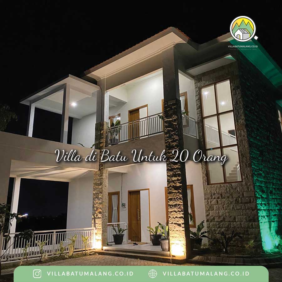 Villa di Batu Untuk 20 Orang, Cocok untuk Keluarga Besar - 081331333840