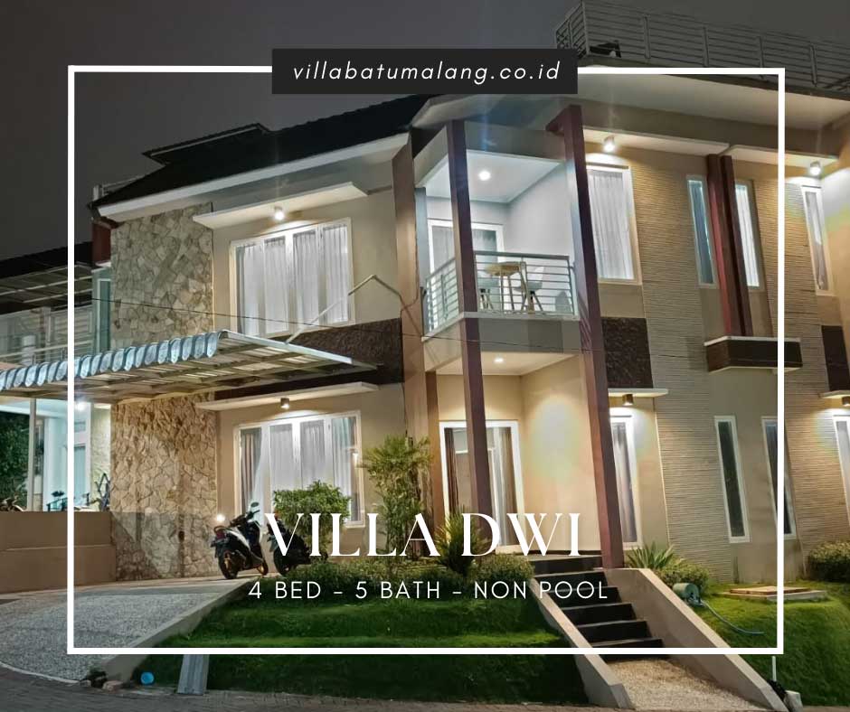 Villa 20 Orang 2 Jutaan di Batu, Villa Dwi - Villa Batu Malang