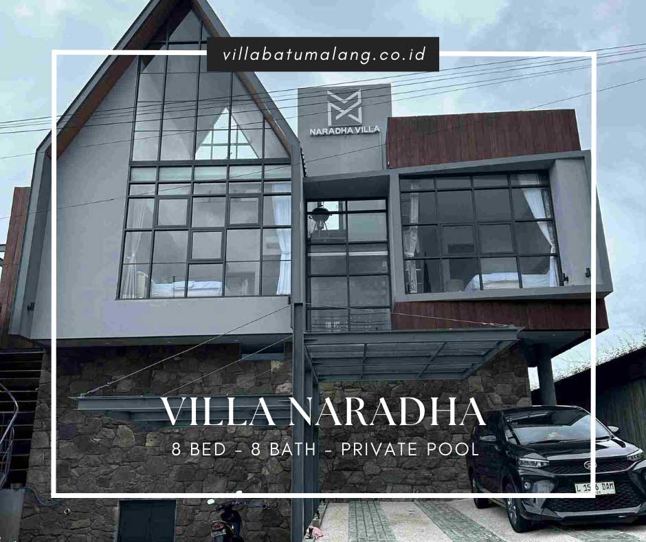 Villa 8 Kamar Exclusive di Kota Batu, Villa Naradha - Villa Batu Malang